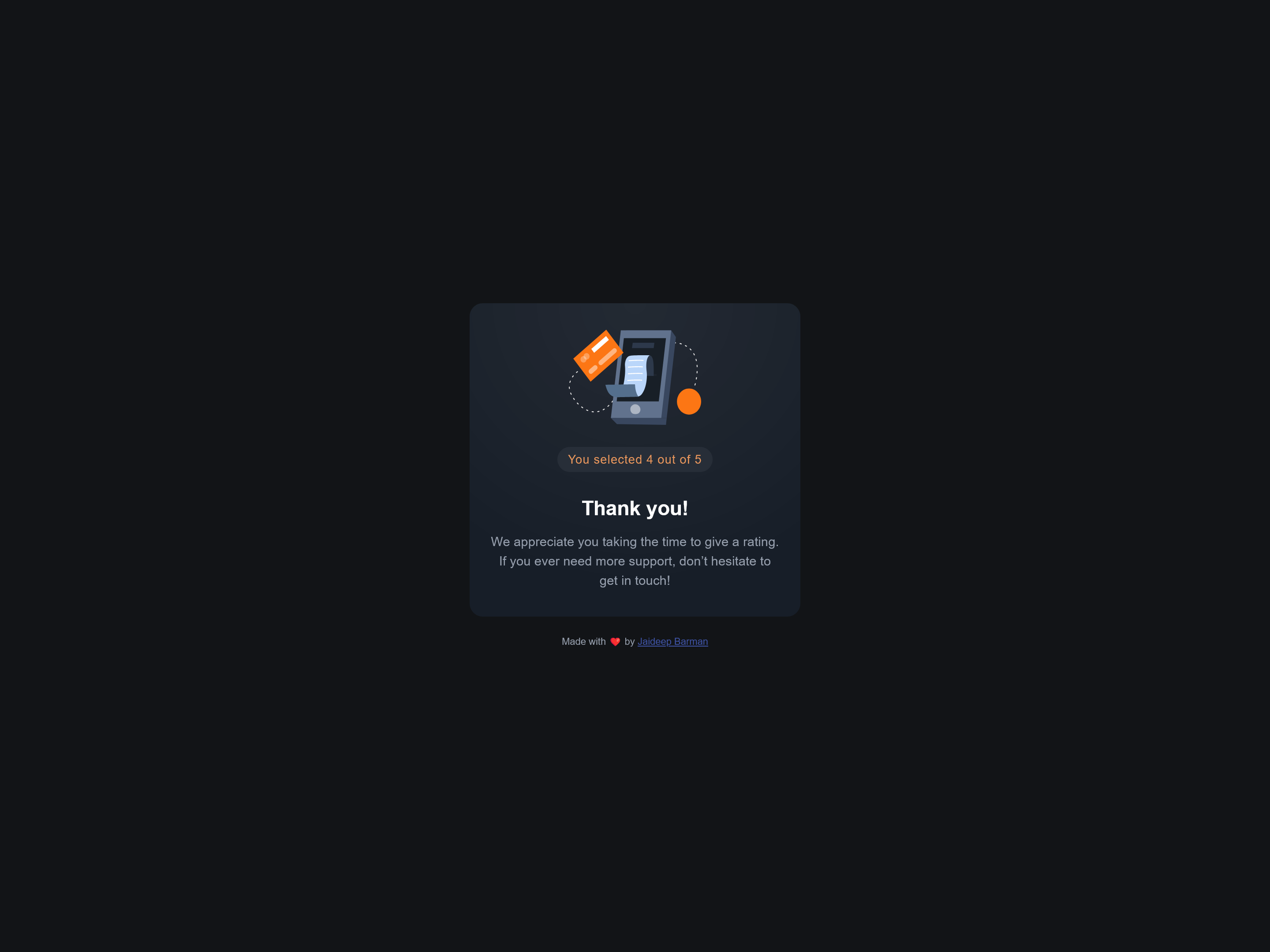 Github Jd Barman Interactive Rating Component