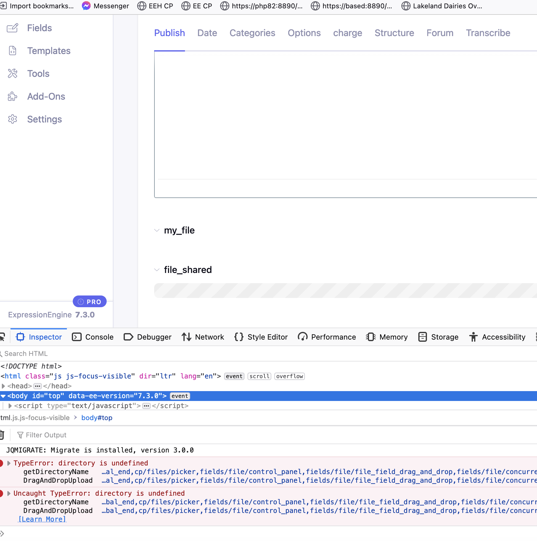File field can break publish page in MSM · Issue #3439 · ExpressionEngine/ExpressionEngine · GitHub