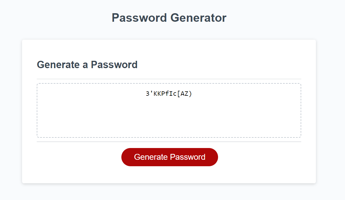 GitHub - Sam-Callaway/Password_Generator
