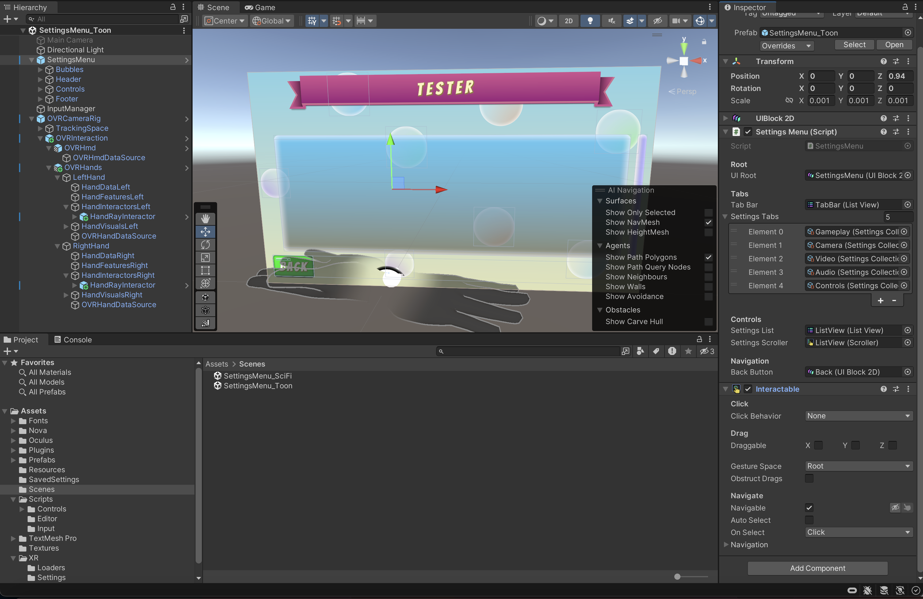 Oculus Hands RayInteractor · NovaUI-Unity Community · Discussion #236 · GitHub