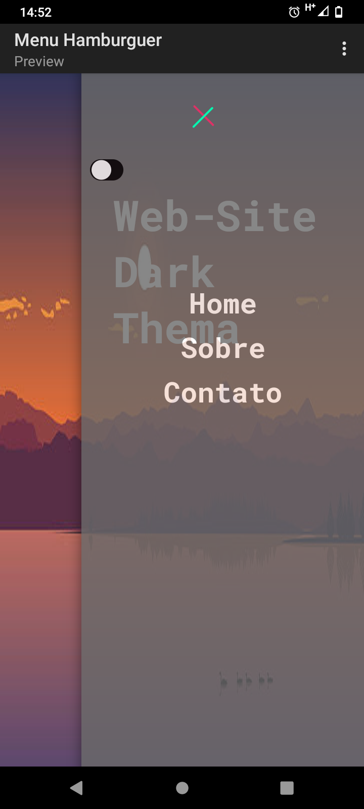 GitHub - PetersonIhmes/menu-haburguer: Website responsivo com dark thema e menu hanburguer