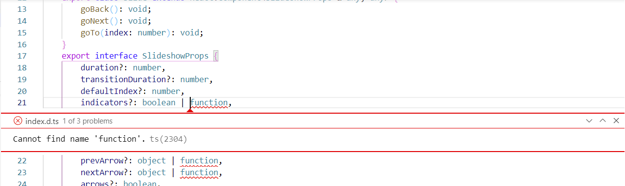 TypeScript importation · Issue #141 · femioladeji/react-slideshow · GitHub