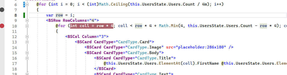 Blazor Nested For Loop Increment The Counter Incorrectly · Issue 47034 · Dotnetaspnetcore 