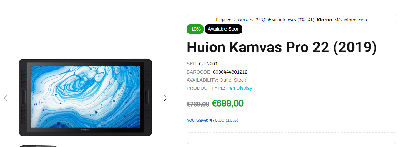 Add support for Huion Kanvas Pro 22 (2019) · Issue #3007 ...