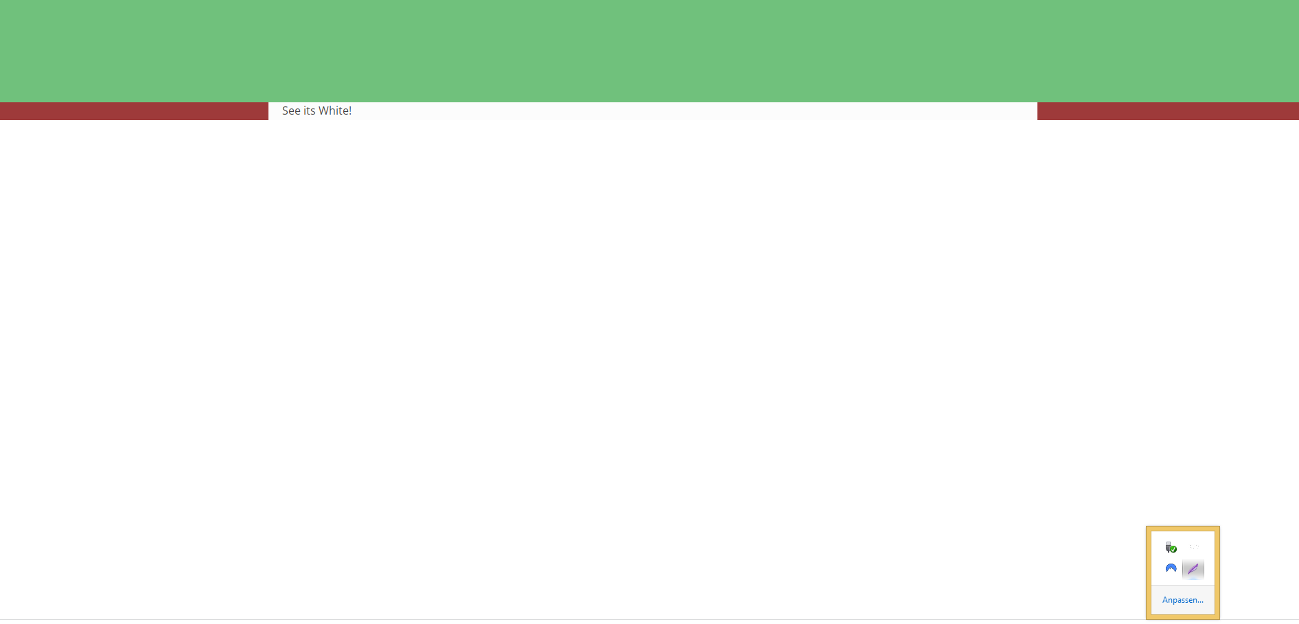 Can´t change color of Header Row (middle part stays white) · Issue ...