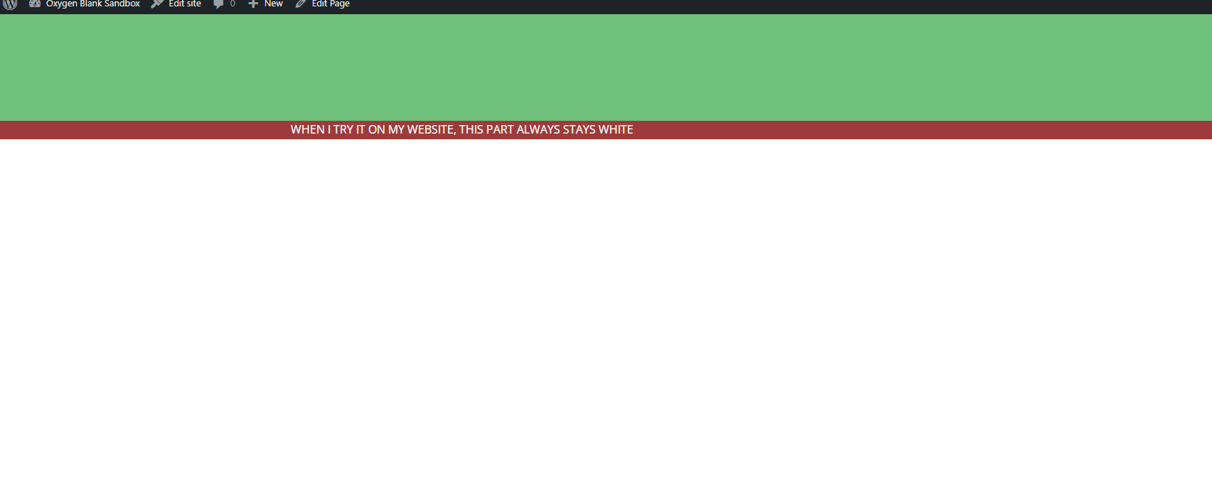 Can´t change color of Header Row (middle part stays white) · Issue ...