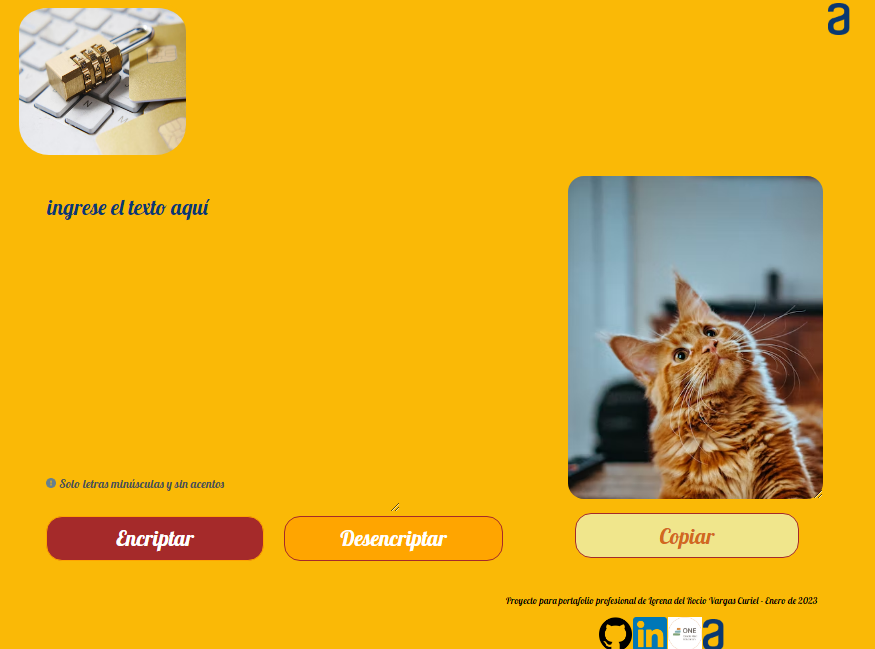 GitHub - Lorena-Vargas/Repositorio-del-Challenge-1: Desafio 1 del programa ONE - Encriptador de ...