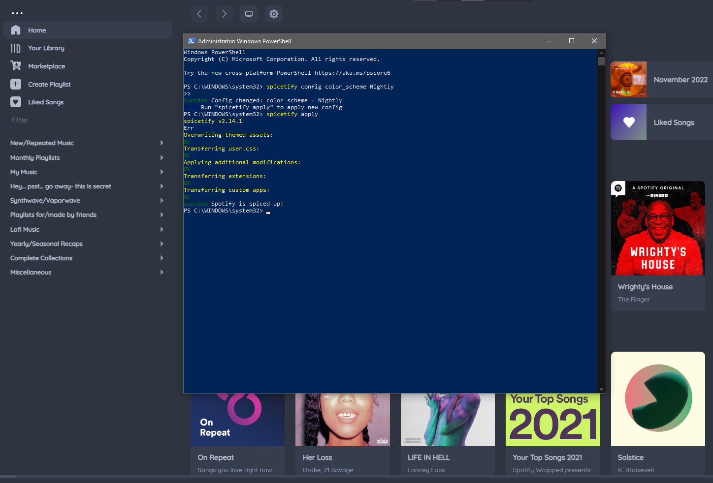 How To Change Color Scheme Issue 7 Tetrax 10 Nord Spotify GitHub