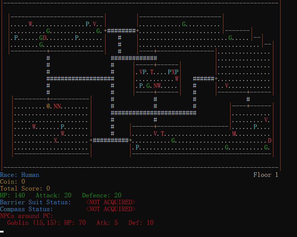 GitHub - Sirius-Hou/CC3K: ChamberCrawler3000+ is a game where the ...