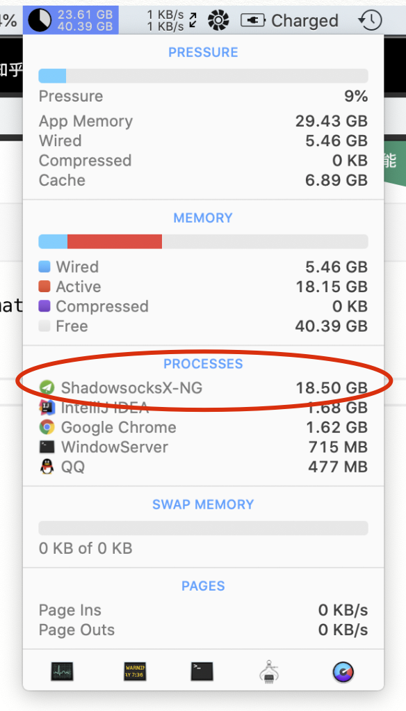 memory leak · Issue #1272 · shadowsocks/ShadowsocksX-NG · GitHub