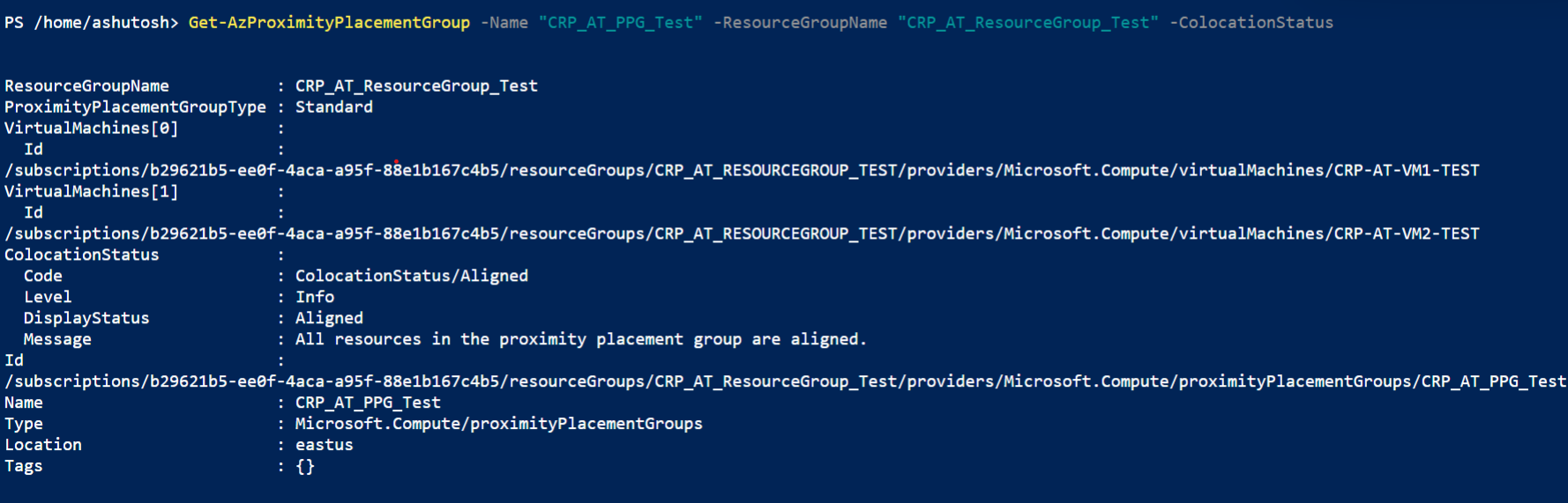 Cli Colocation Status For Vms And Ppg Is Shown As Null · Issue 24638 · Azureazure Cli · Github