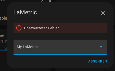 Not able to connect Lametric Time with the new integration · Issue ...