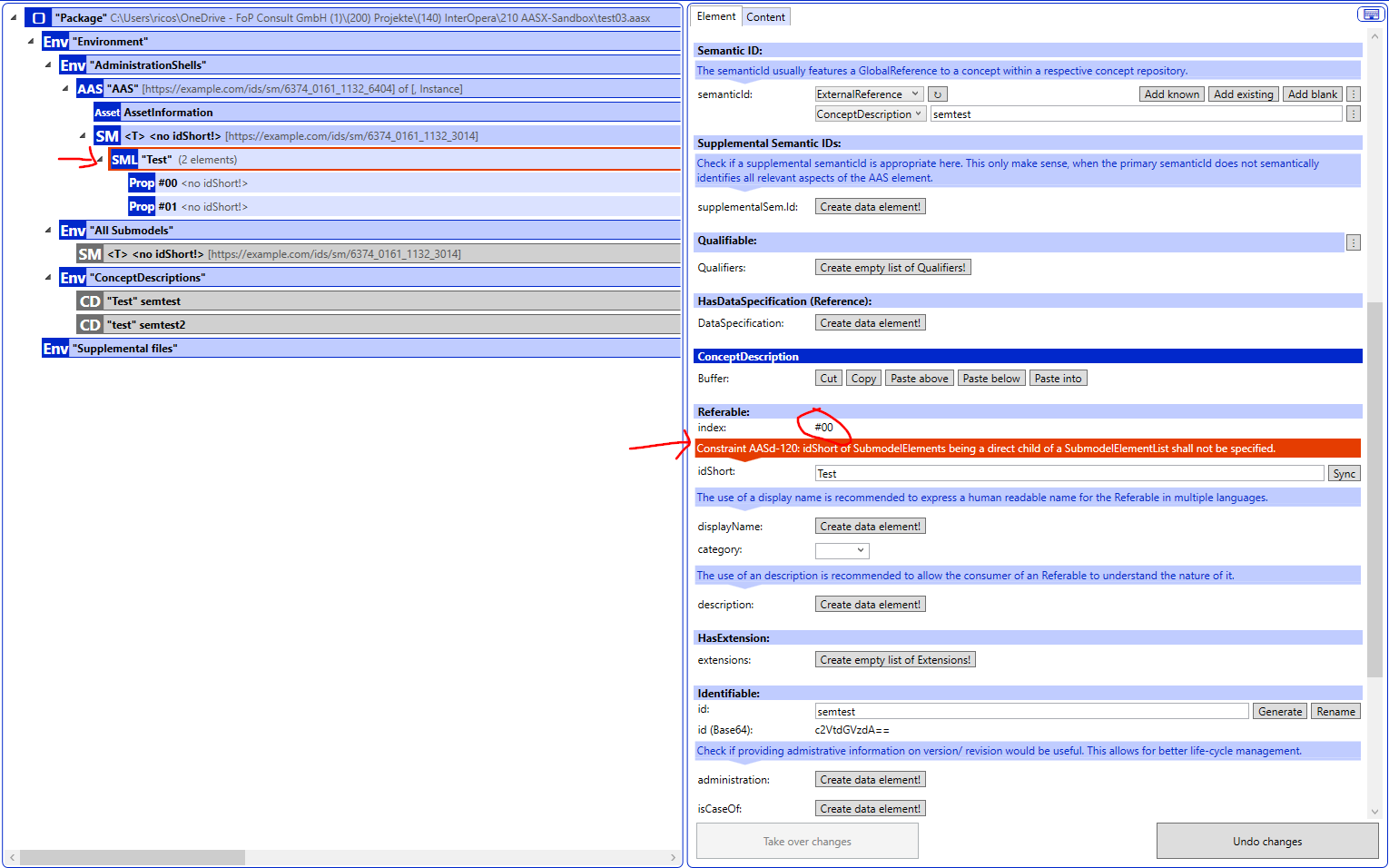Idshort Of Conceptdescription For A Submodelelementlist Not Accepted · Issue 665 · Admin Shell