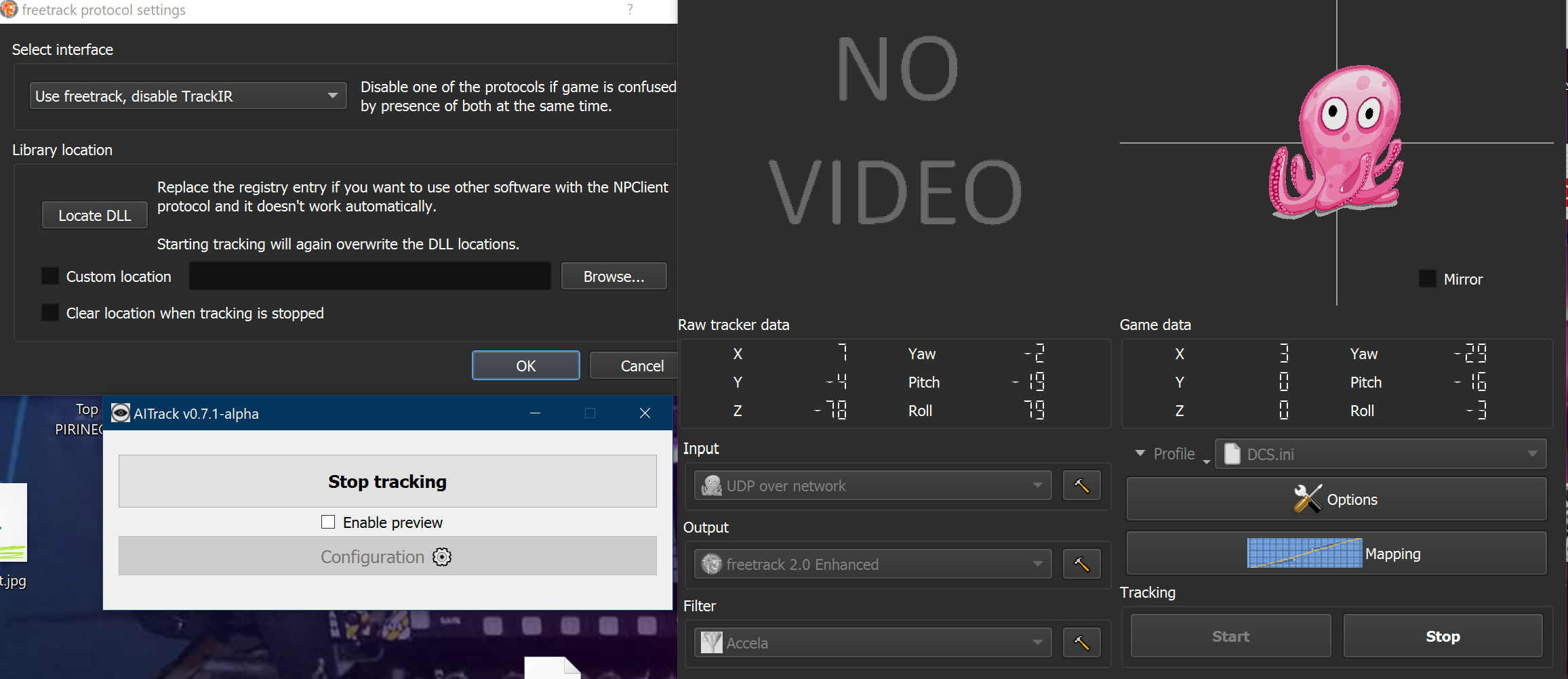 Opentrack receives data but for some reason it is not reaching the simulator. · Issue #1574 ...