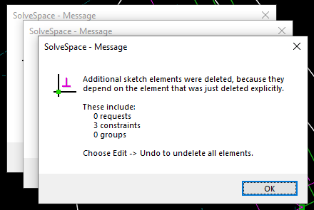 Multiple "Message" dialogs when deleting elements with dependant constraints (minor, UI) · Issue ...