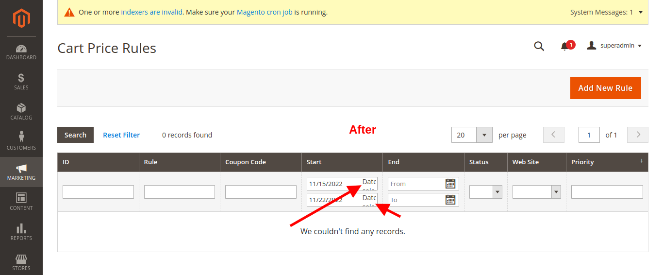 Magento Community Edition: Version 2.4.5 - Date Picker design getting disturb · Issue #36499 ...
