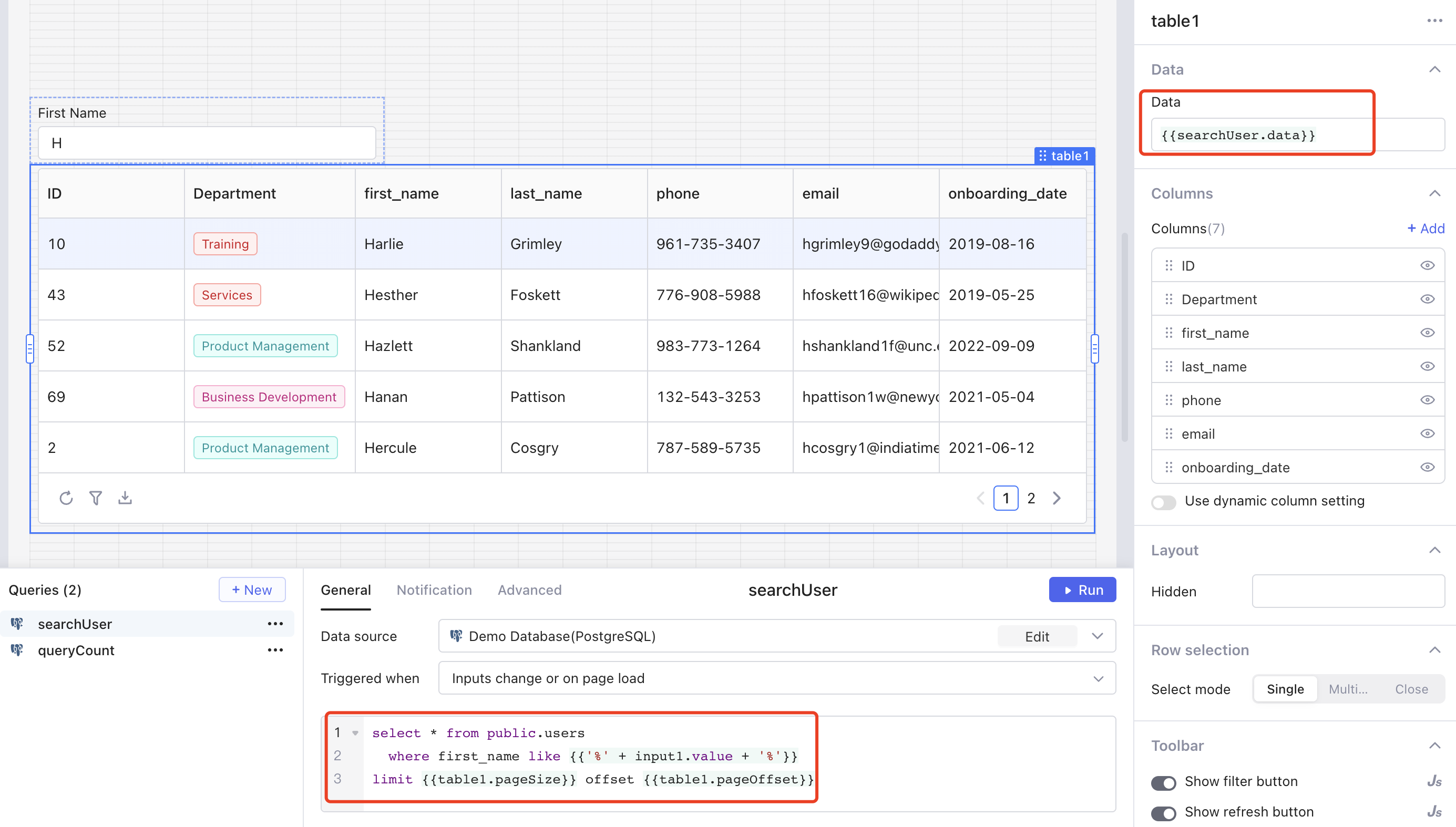 Server-Side Searching / Filtering for Table Comproment · Issue #123 · openblocks-dev/openblocks ...