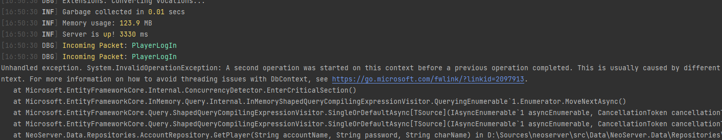 Exception when two players logging in at the same time · Issue #261 ...