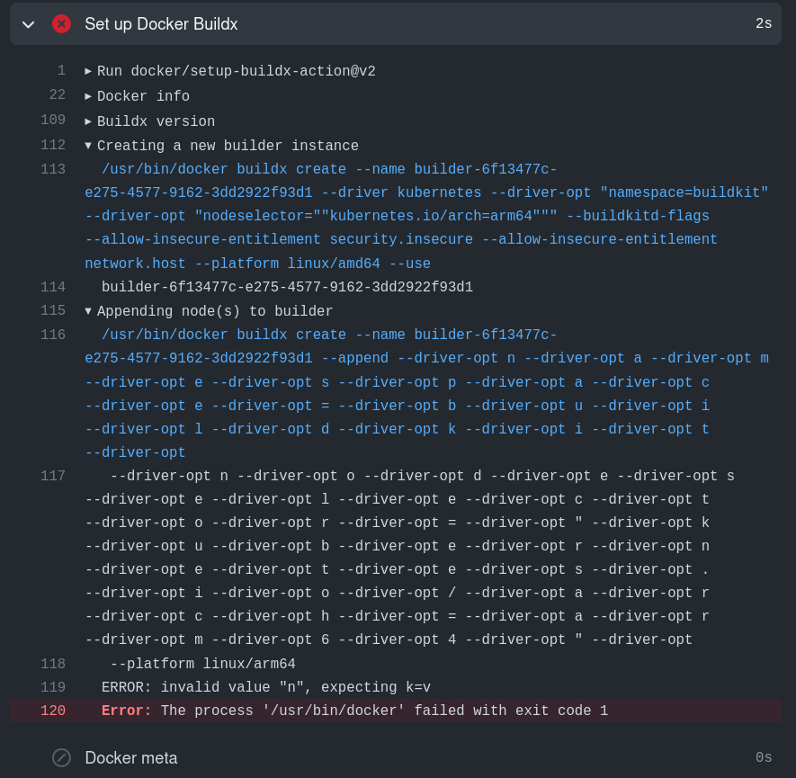 Adding Driver Opts To Append Breaks · Issue 214 · Docker Setup Buildx Action · Github