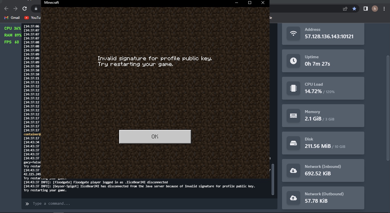 Minecraft Bedrock 11941 · Issue 3401 · Geysermcgeyser · Github