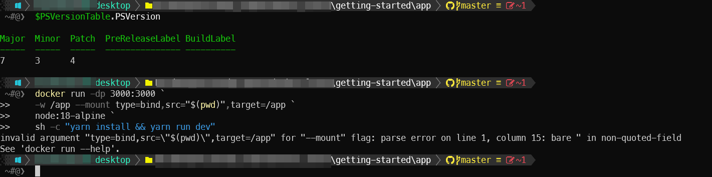 Two commands with `pwd` variable does not work for Windows users (PowerShell) in 06_bind_mounts ...