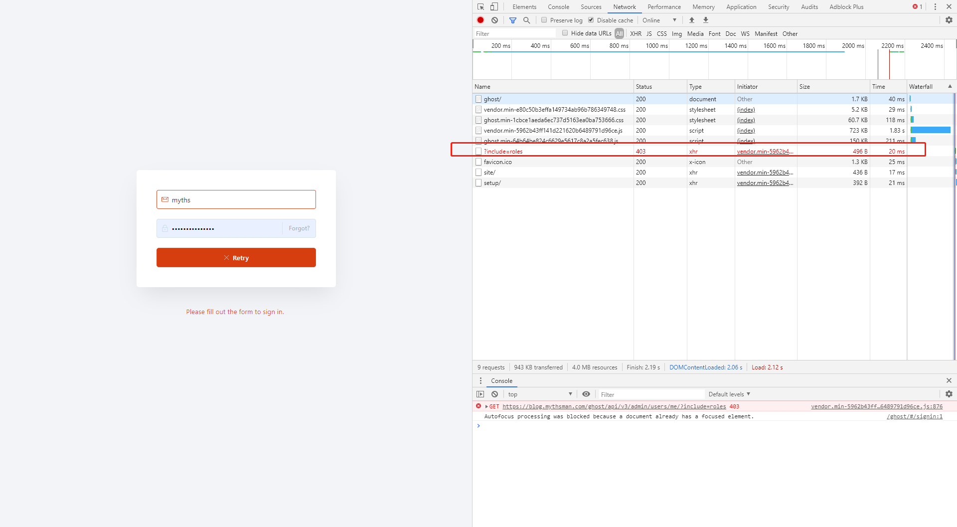 Cannot login ghost admin in V3.5.0 · Issue #11580 · TryGhost/Ghost · GitHub