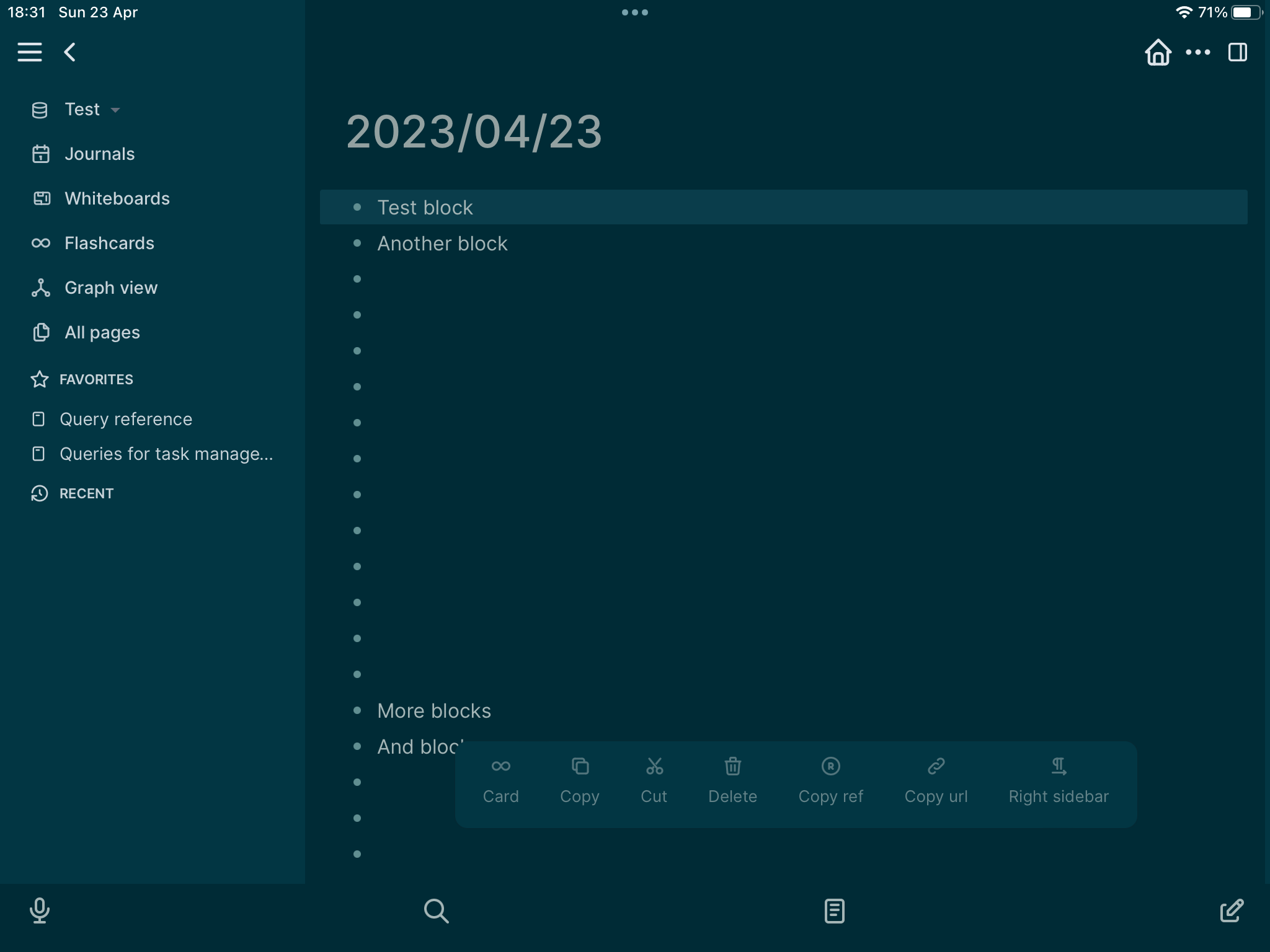 Context menu appears outside visible area · Issue #9216 · logseq/logseq · GitHub