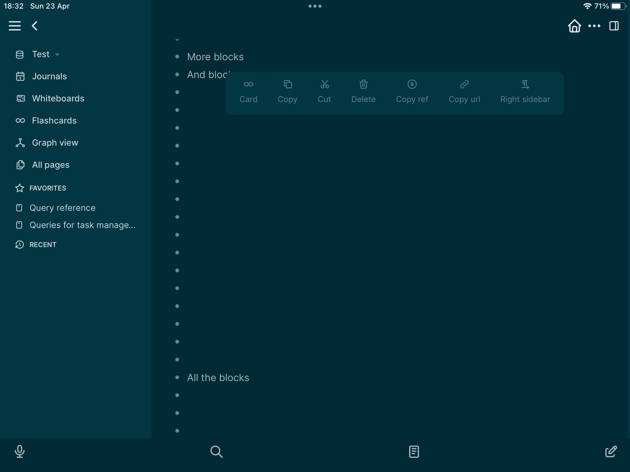 Context menu appears outside visible area · Issue #9216 · logseq/logseq · GitHub
