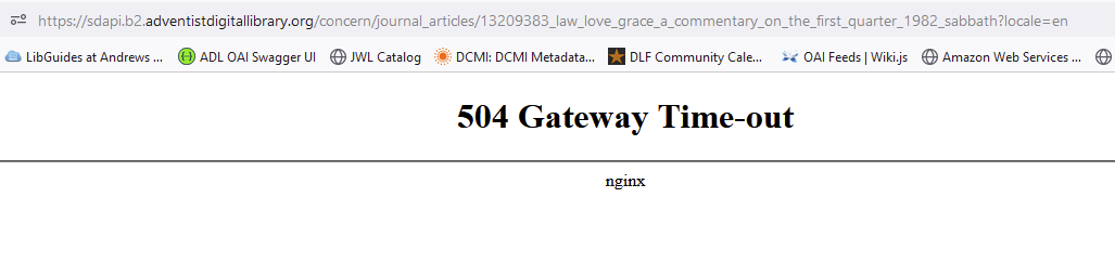 SDAPI: Editing or creating a new work in prod results in 504 Gateway Time-out · Issue #342 ...