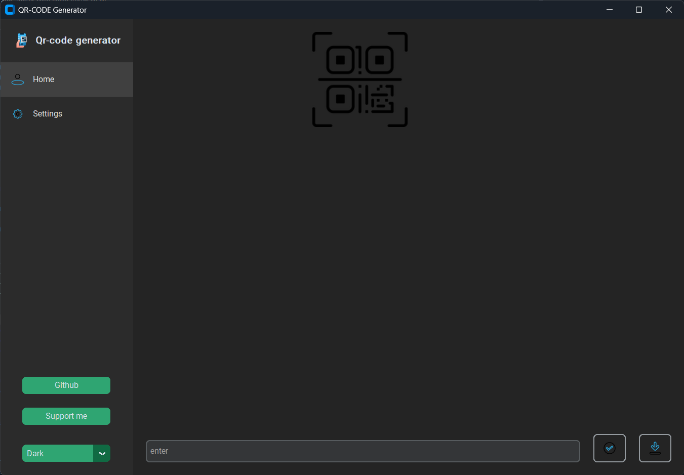 Github Greeenboi Qr Code Generator App Qr Code Generator App Made