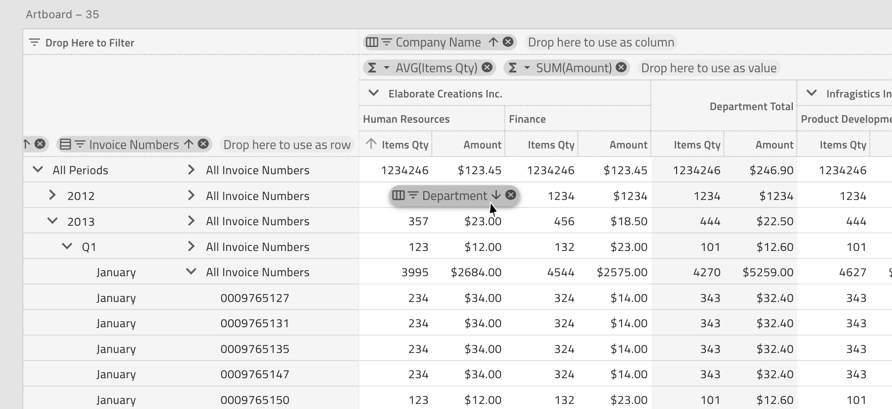 [Pivot] Implement drop area for the chips UI in the pivot dimensions · Issue #10712 · IgniteUI ...