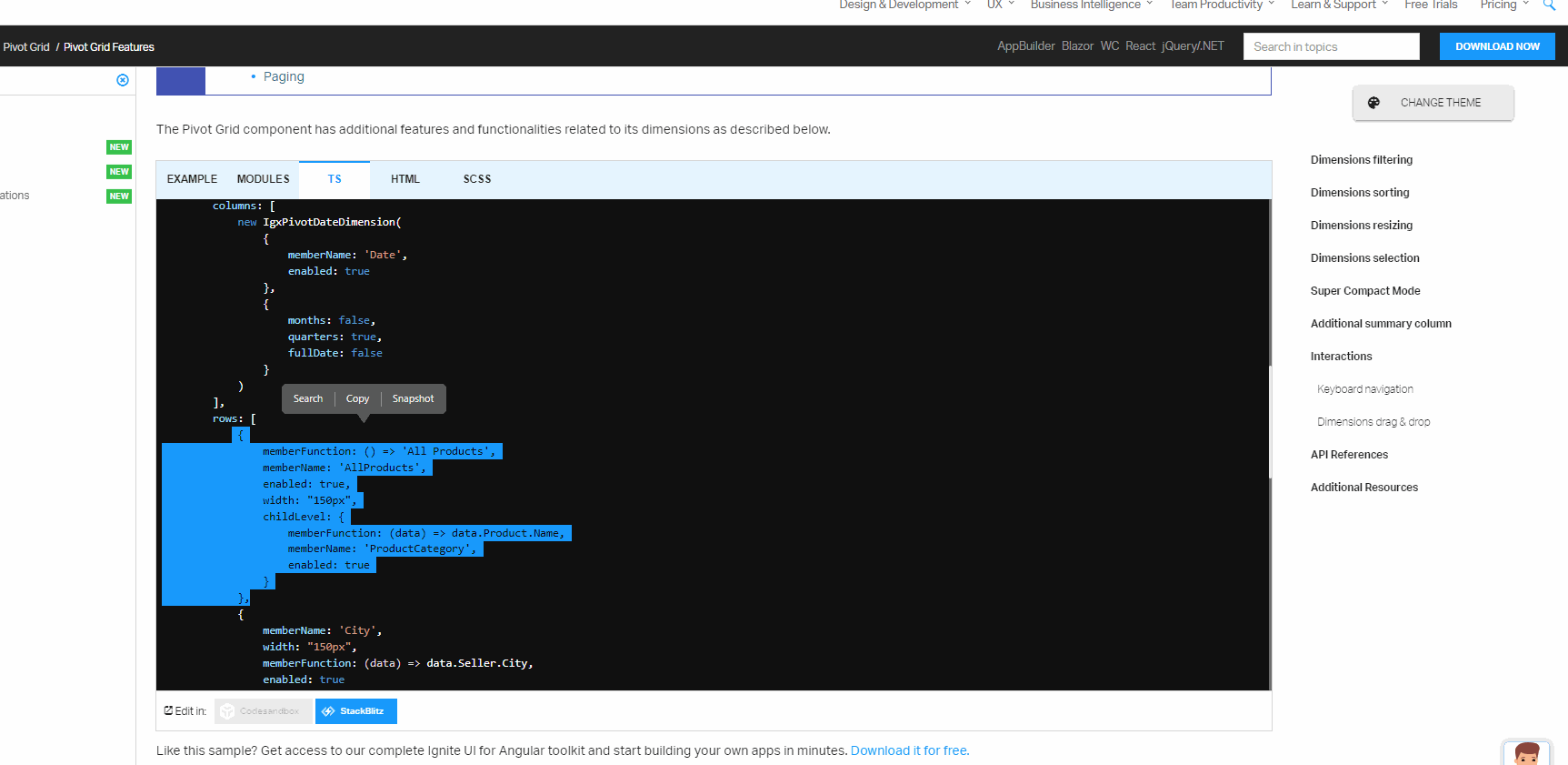 Pivotgrid Collapseexpand Rowscolumns · Issue 12025 · Igniteuiigniteui Angular · Github
