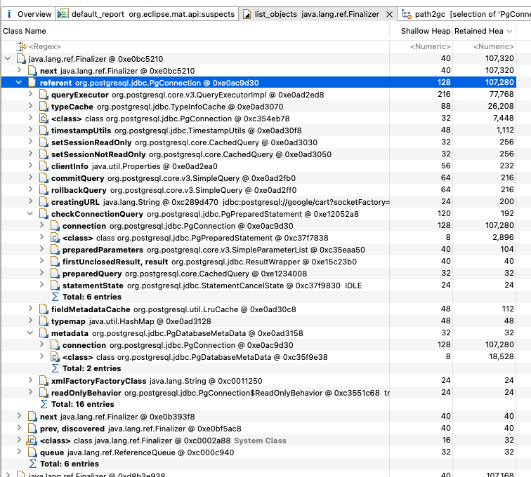 Finalizer thread causes application run out of heap · Issue #1360 ...