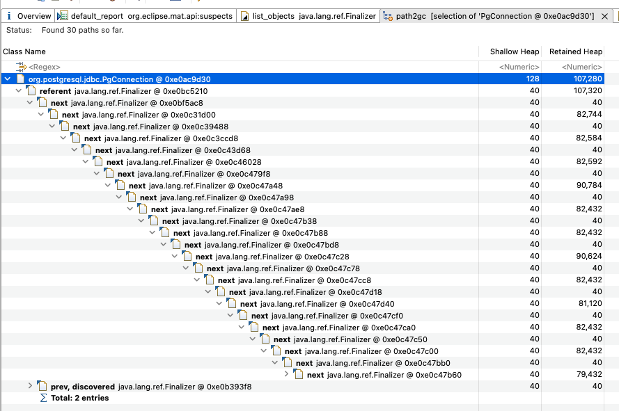 Finalizer thread causes application run out of heap · Issue #1360 ...