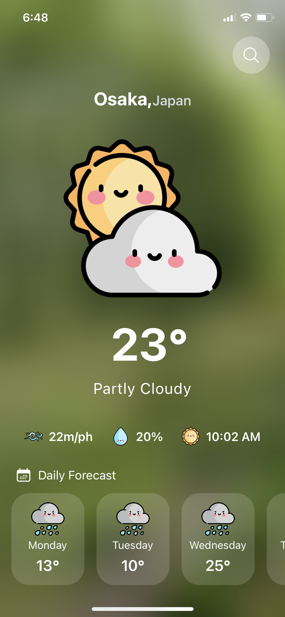 Github Amaripanative Weather Ui Ui For A React Native Weather App Styled Using Tailwindcss