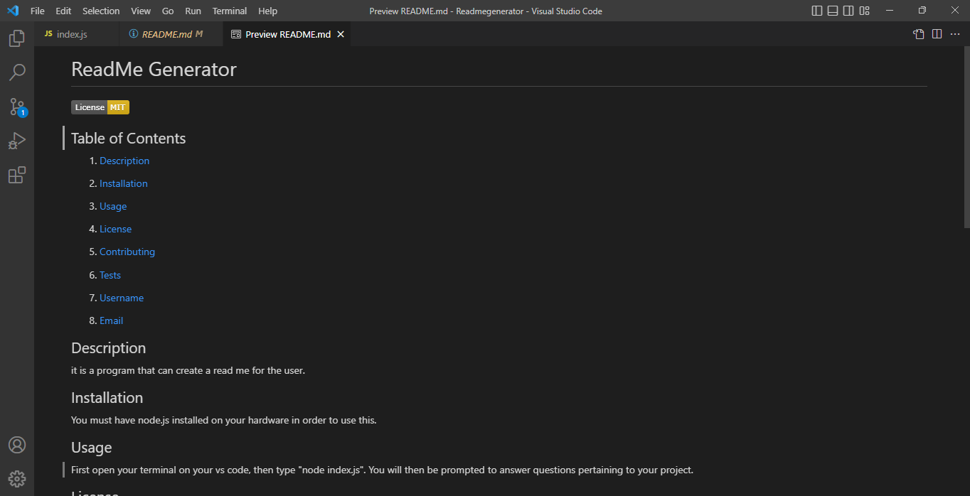 GitHub - cameliabenavides10/Readmegenerator