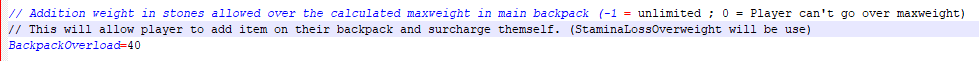 MODMAXWEIGHT on npcs doesn't work due to the main backpack weight limit · Issue #1061 ...