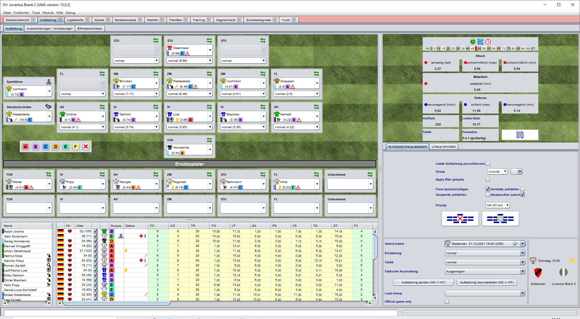 [FEATURE] Lineup-Simulation workflow · Issue #1267 · ho-dev ...