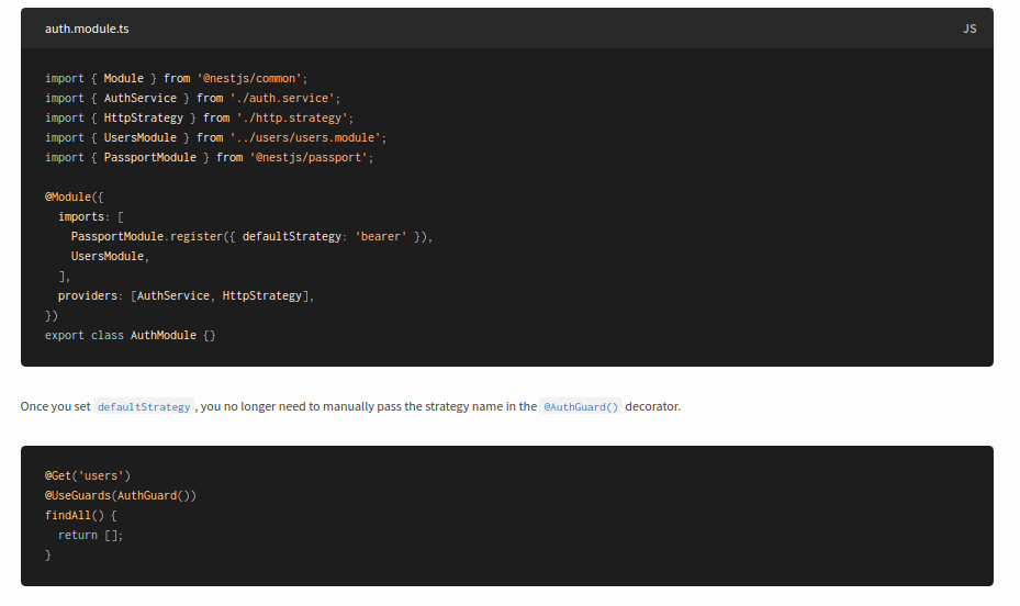 How To Make Sure User Is Logged In For A Route · Issue 1141 · Nestjsnest · Github