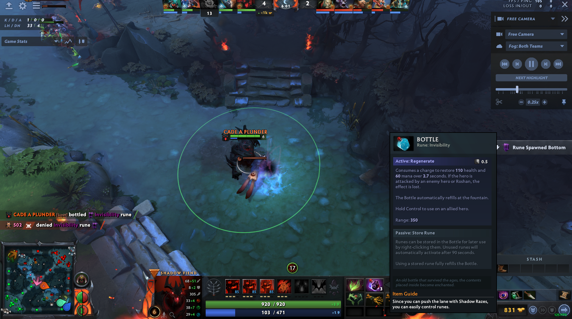 I denied a rune and the enemy hero still got it? · Issue #5439 ...
