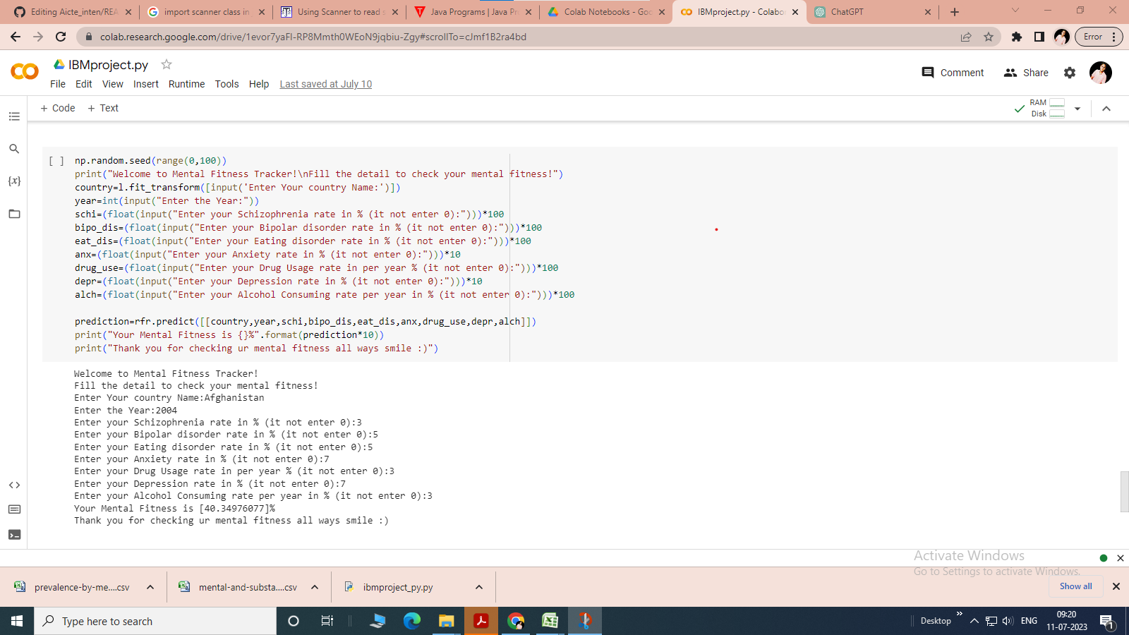 GitHub - sunilgopi/Aicte_inten: Develop a Mental fitness tracker