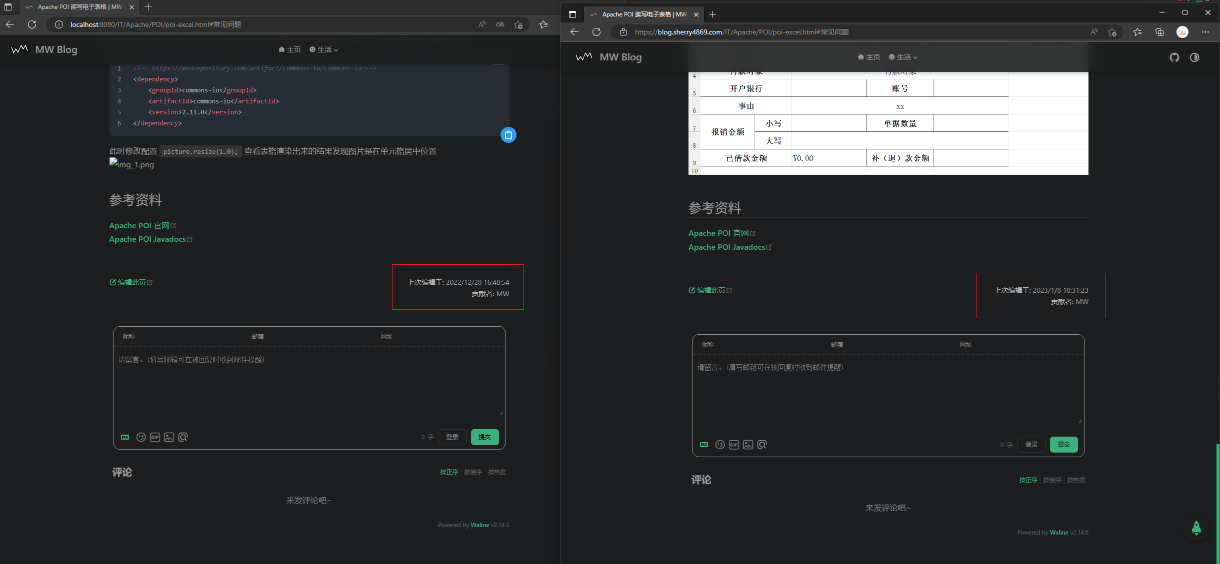 The last edit time recorded in the blog project post of the associated github deployment is ...