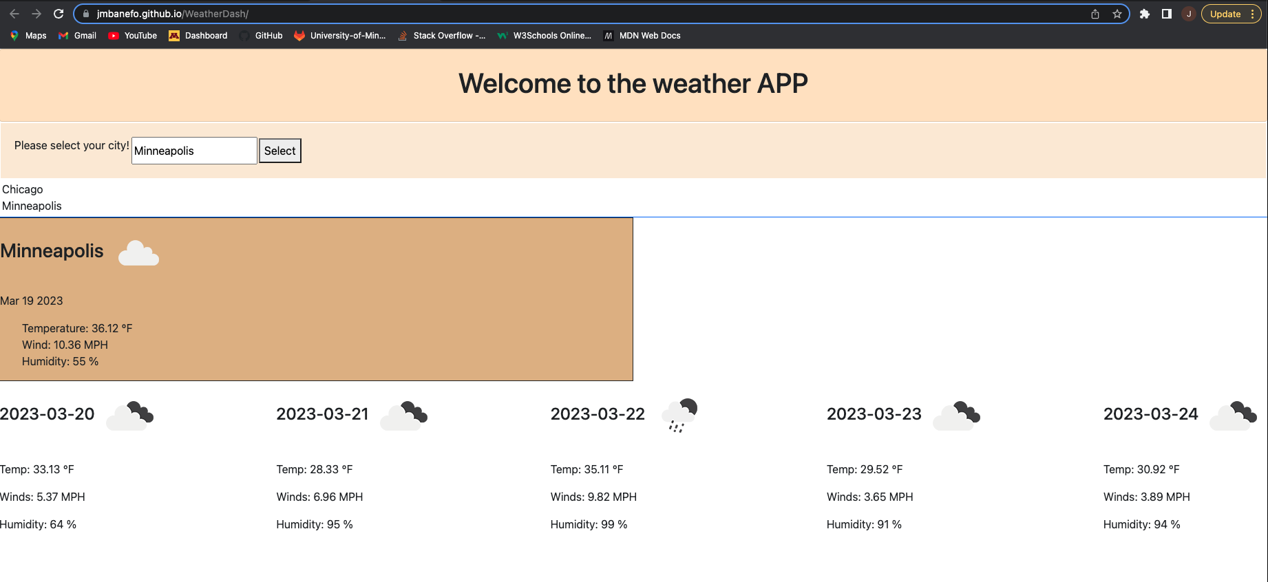 GitHub - Jmbanefo/WeatherDash