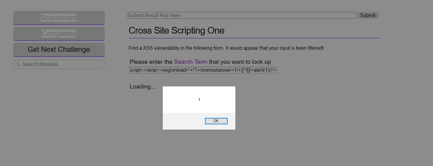 [BUG] Cross Site Scripting One exercise has a bug in XSS filtering · Issue #541 · OWASP ...