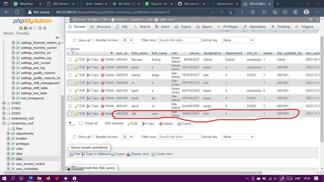 Site user is not shown after creating the user · Issue #4 · SmartMach/webapp-v1 · GitHub