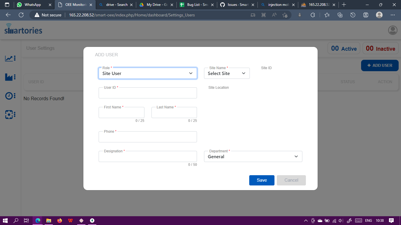 Access control option is not visible in add user after opening it many times · Issue #5 ...