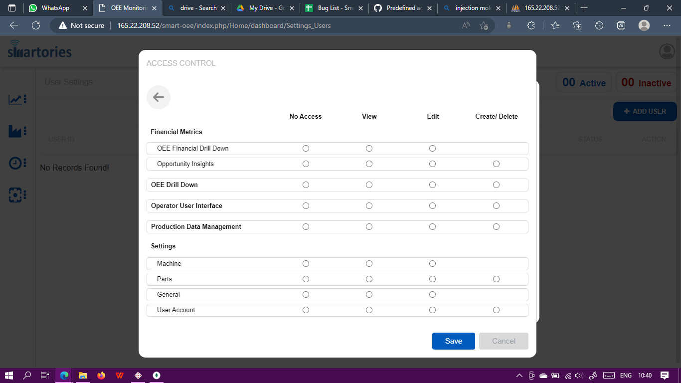 Predefined access is not visible in access control for different users · Issue #6 · SmartMach ...