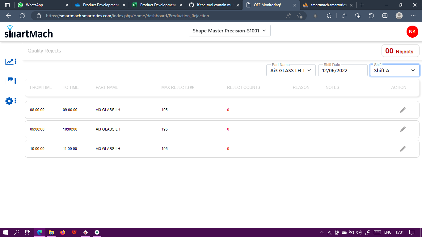 Records after 11:am is not shown in quality rejects · Issue #64 · SmartMach/webapp-v1 · GitHub