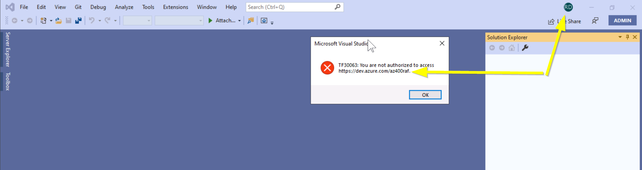 M07-LAB17: Authorization error · Issue #319 · MicrosoftLearning/AZ400 ...