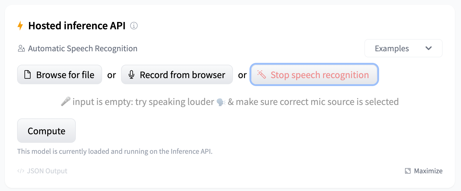 Realtime ASR widget by mishig25 · Pull Request #120 · huggingface/hub-docs · GitHub